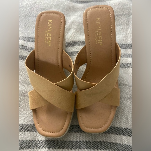 KAYLEEN By Los Angeles | Shoes | Kayleen Size 8 Color Camel Espadrille ...